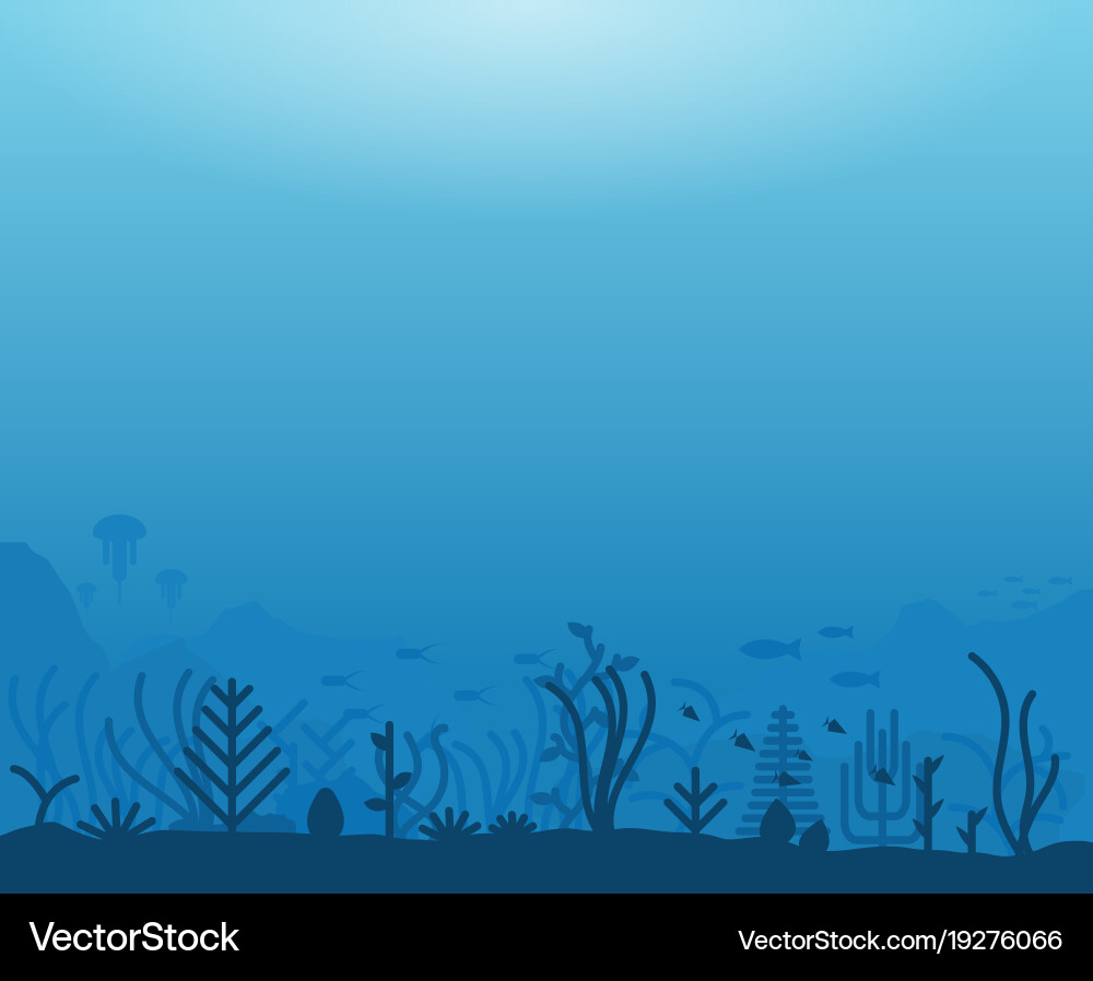 Underwater sea life Royalty Free Vector Image - VectorStock