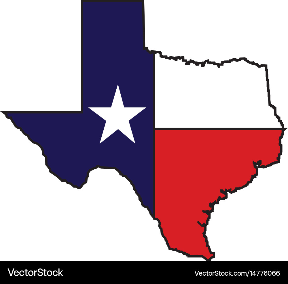 Us state of texas map logo design Royalty Free Vector Image