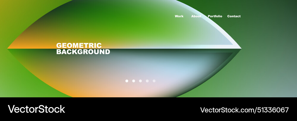 Abstract geometric shapes web design page Vector Image