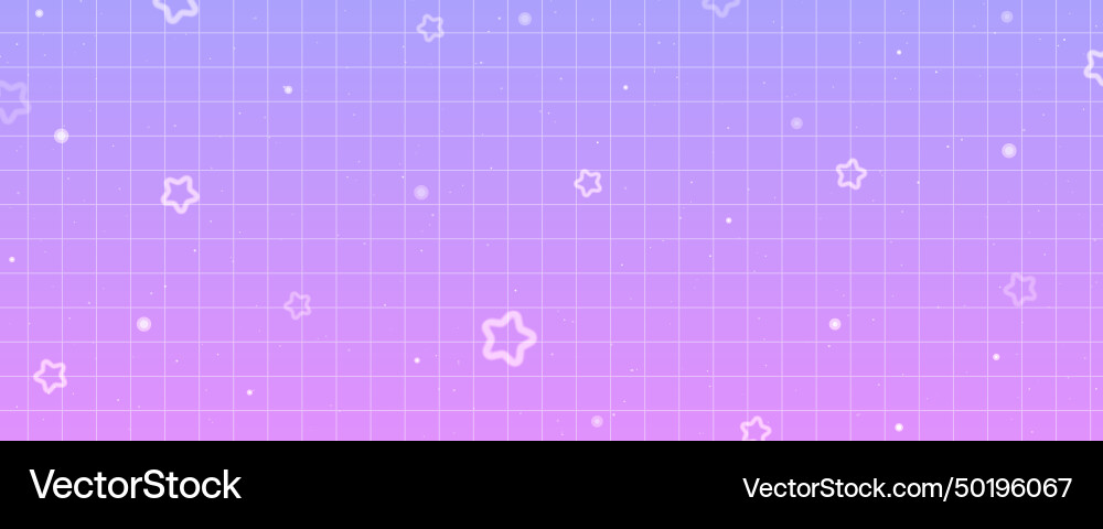 Checkered gradient background with stars pastel Vector Image