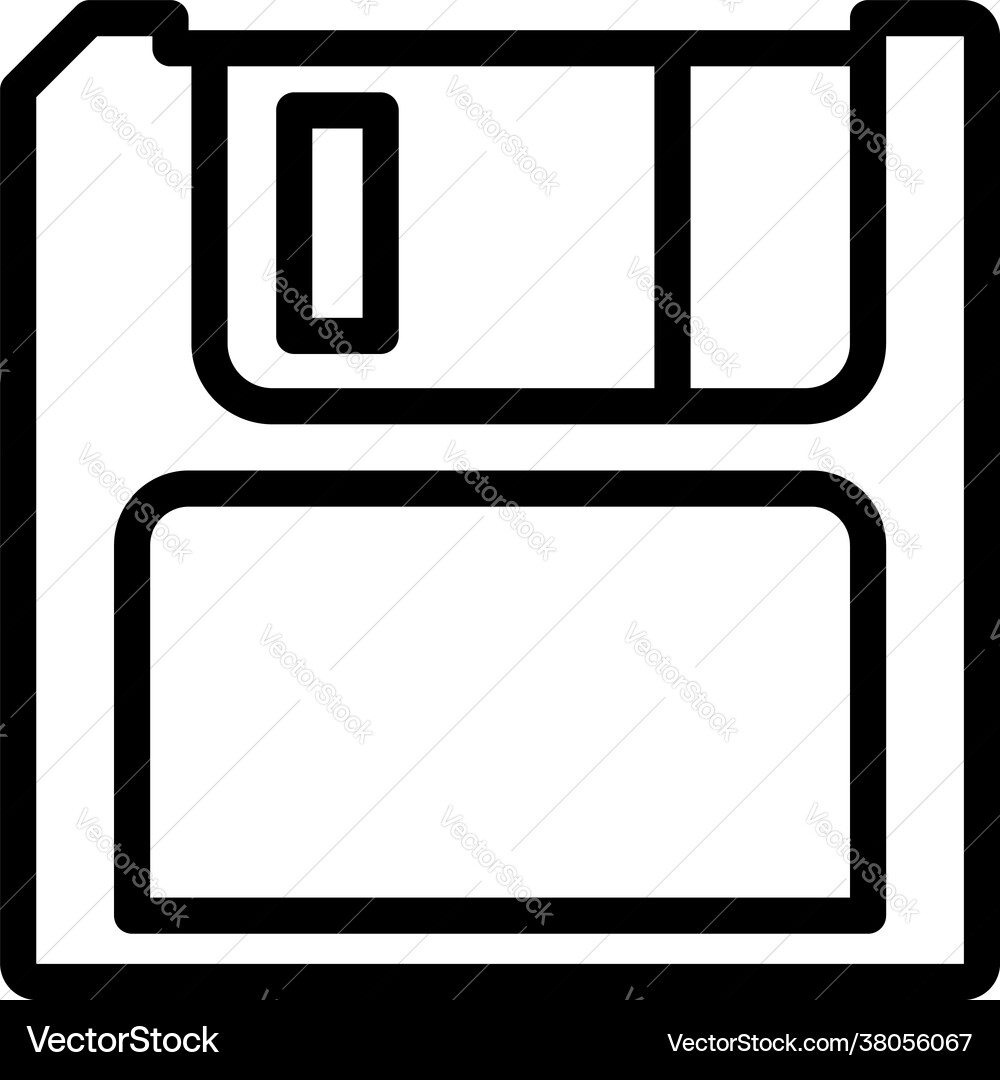 Floppy icon Royalty Free Vector Image - VectorStock