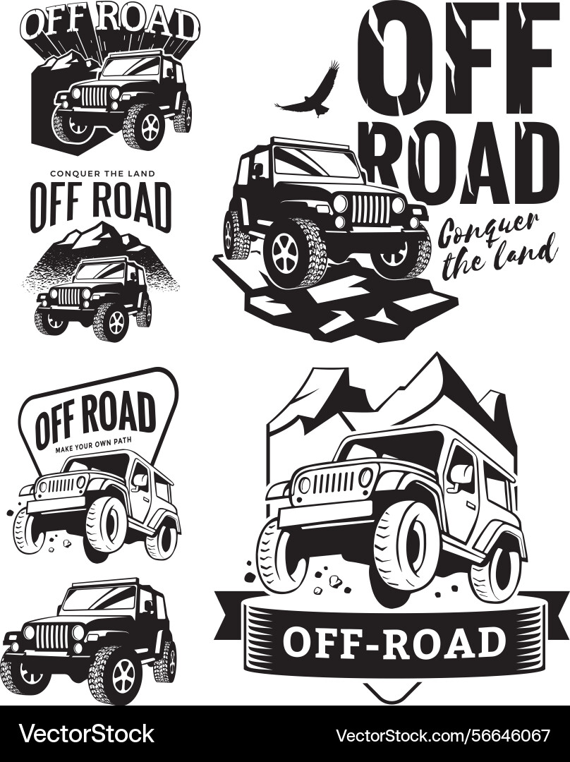 Off road Royalty Free Vector Image - VectorStock