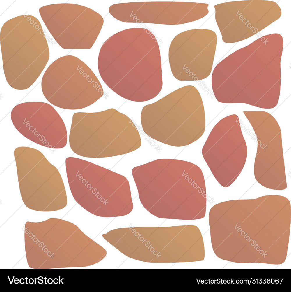 Stone color paving icon cartoon style Royalty Free Vector
