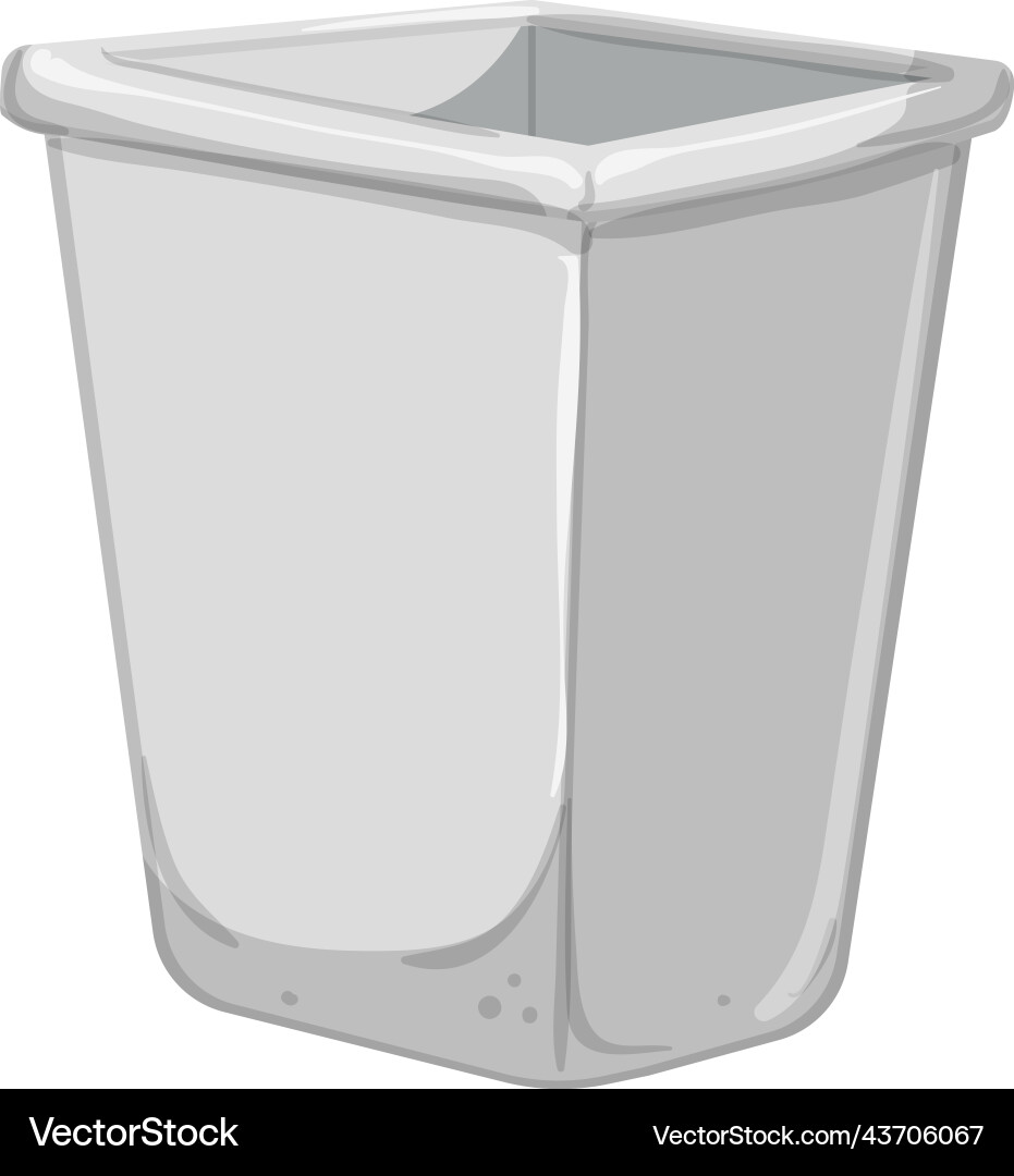 Waste trash bin garbage cartoon Royalty Free Vector Image