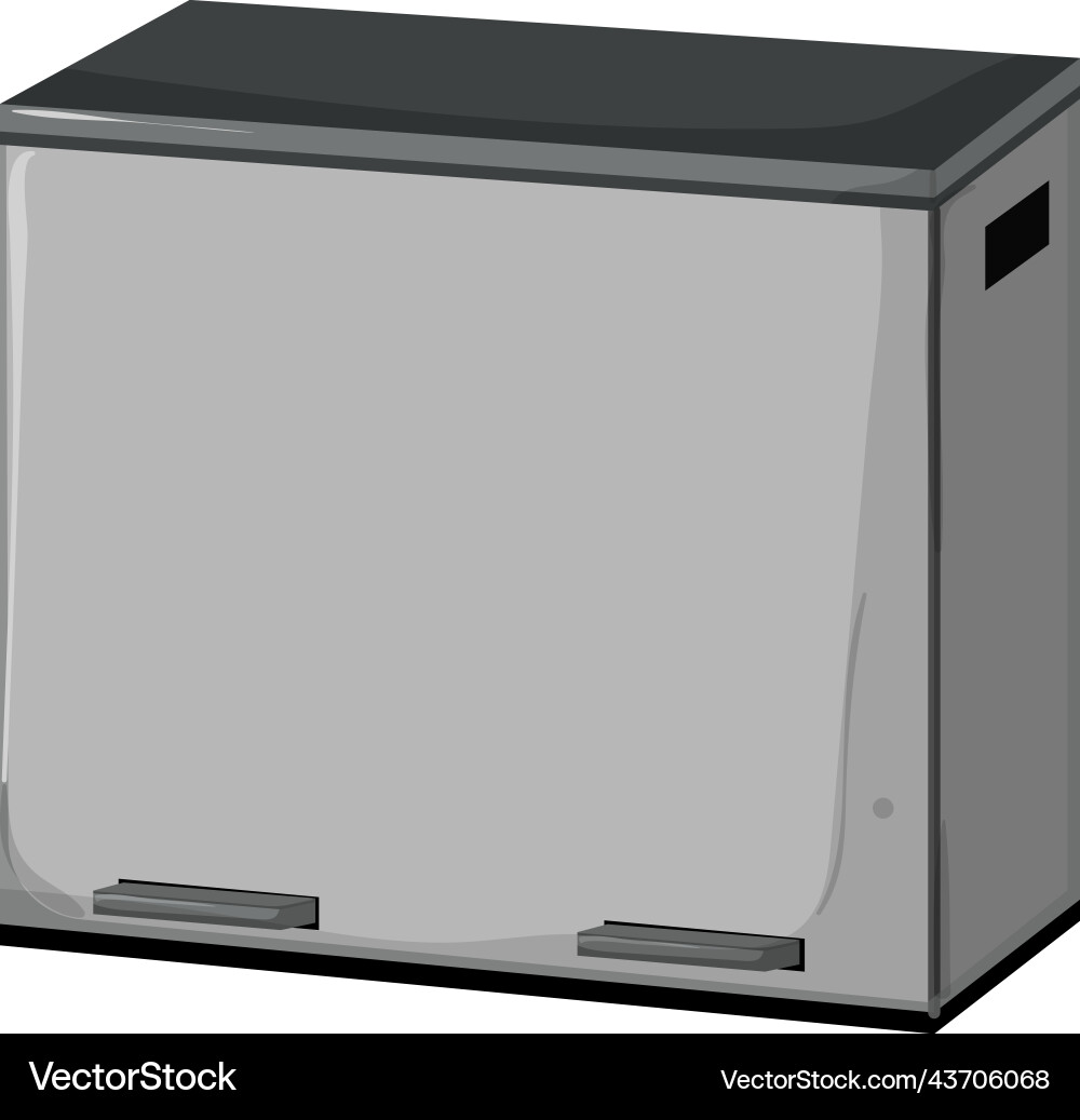 Can trash bin garbage cartoon Royalty Free Vector Image