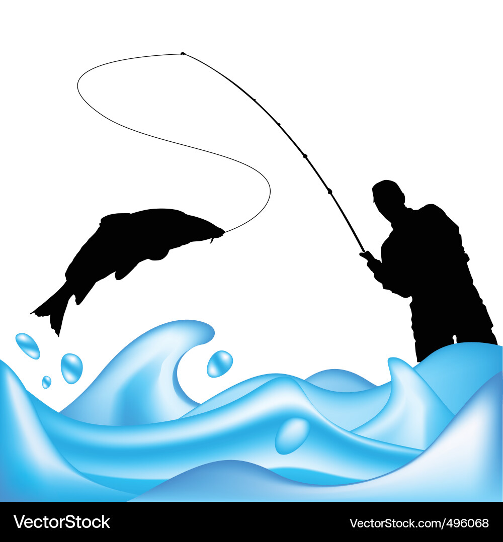 Fisherman Royalty Free Vector Image - VectorStock