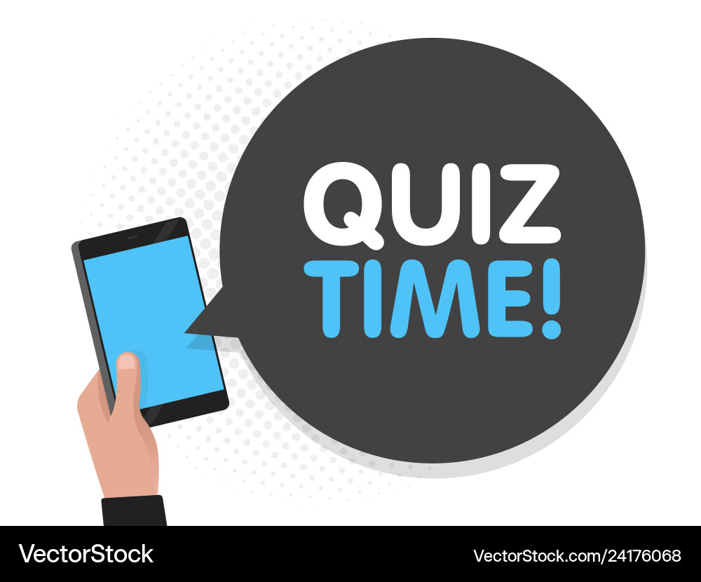 Smartphone Quiz Background Royalty Free Vector Image