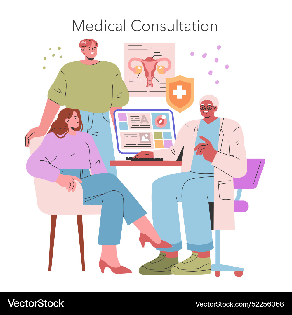 Test tube babies flat Royalty Free Vector Image