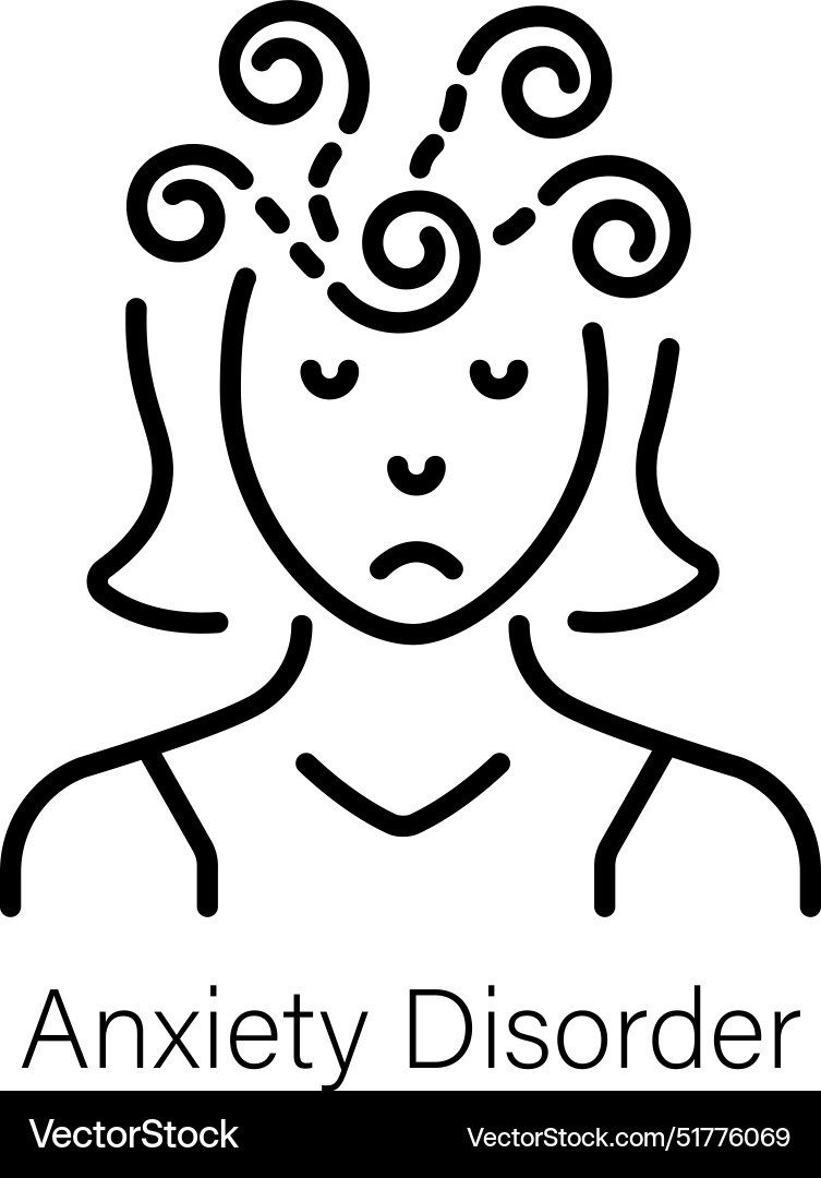 Anxiety disorder Royalty Free Vector Image - VectorStock