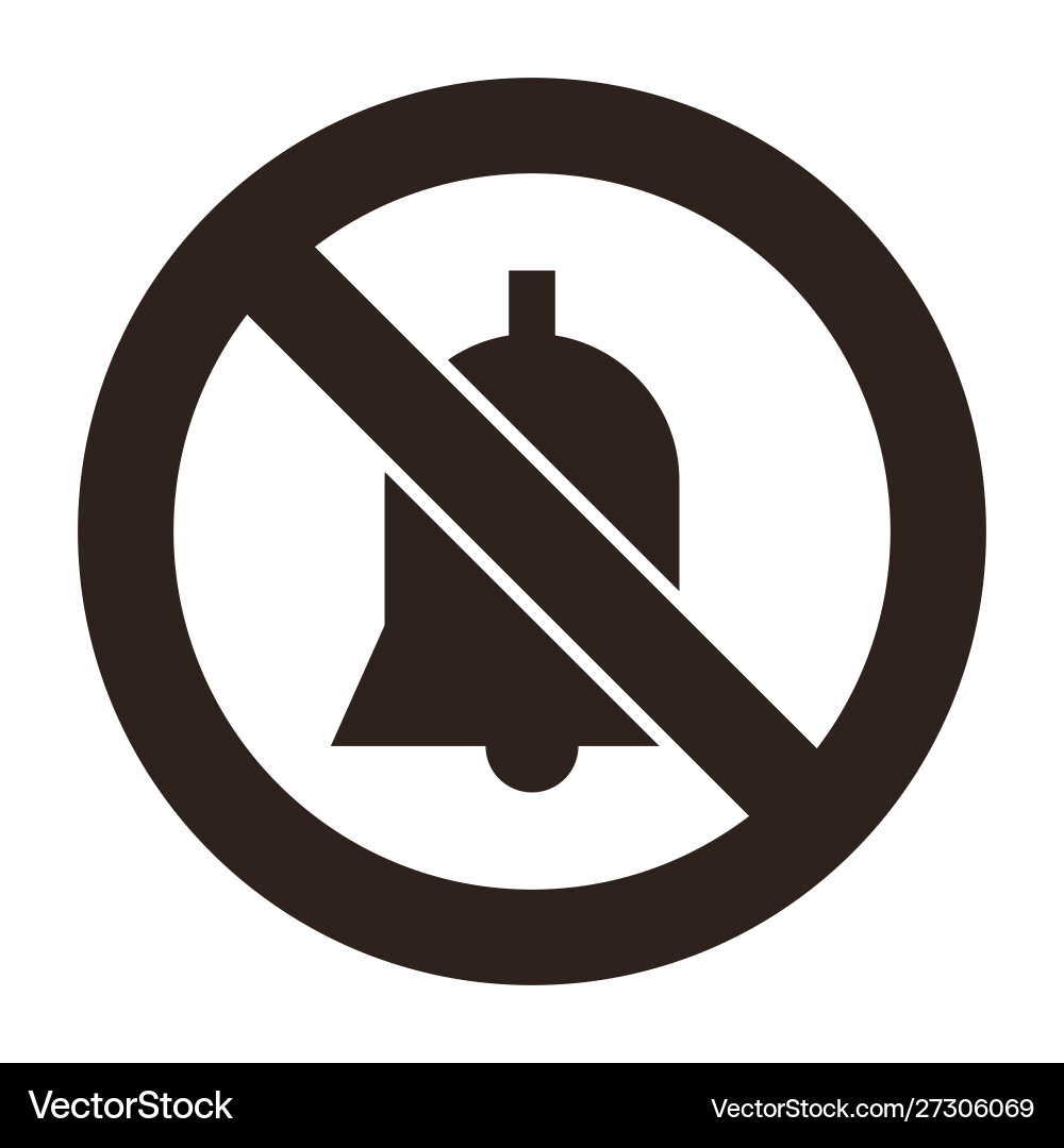No noise sign Royalty Free Vector Image - VectorStock