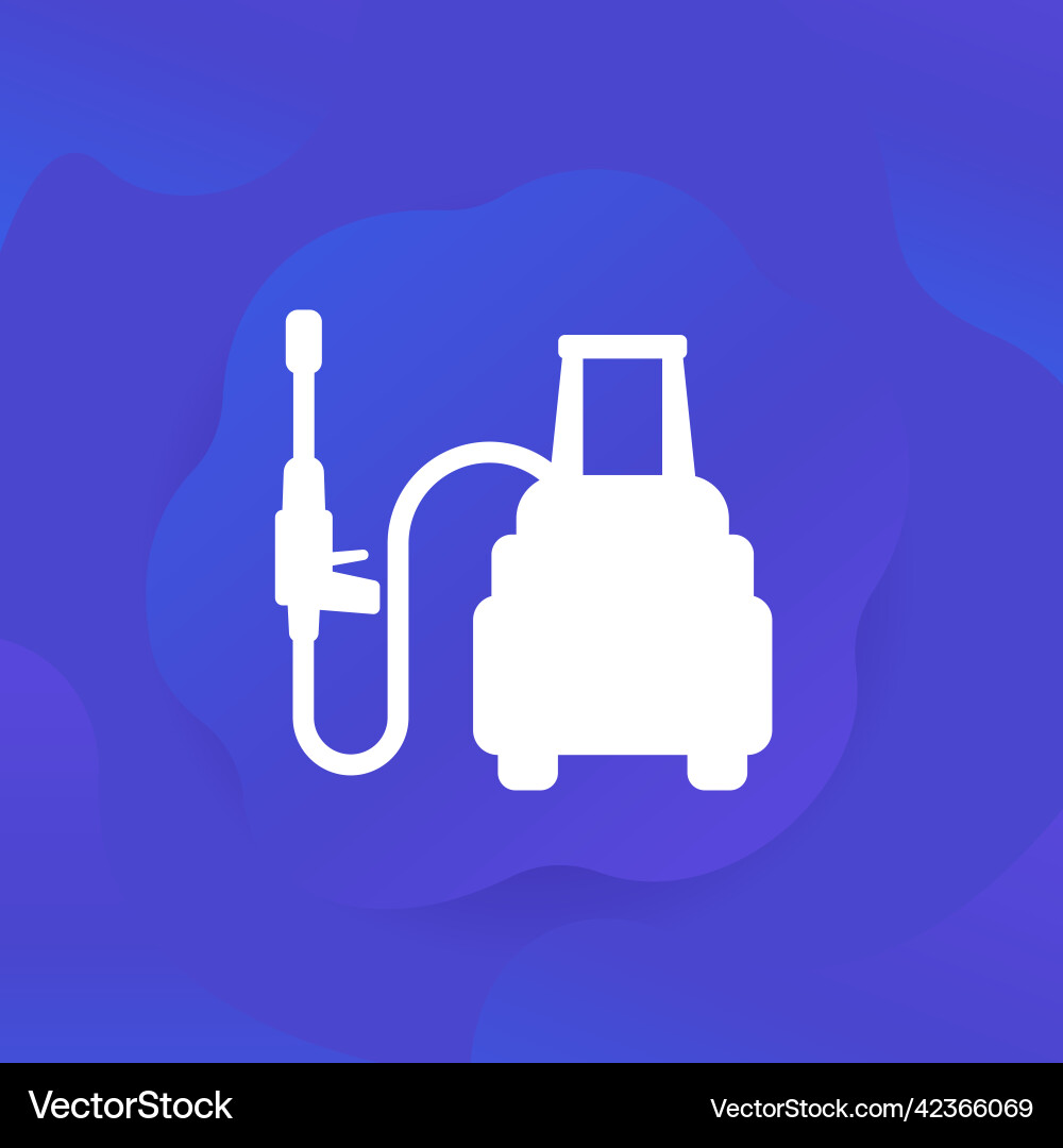Pressure washer icon for web Royalty Free Vector Image