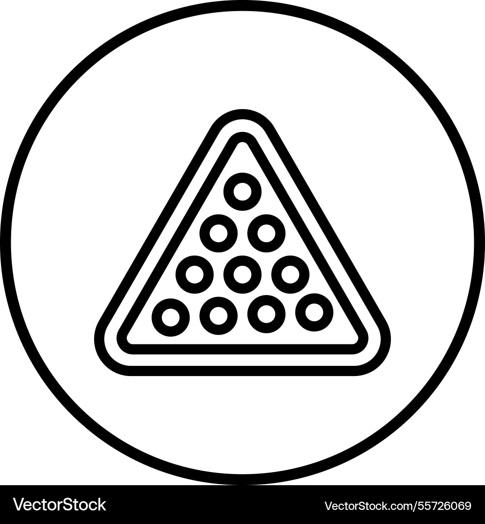 Snooker icon design Royalty Free Vector Image - VectorStock