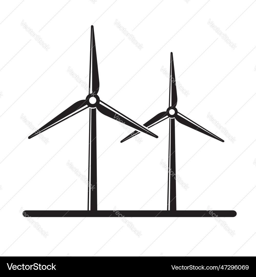 Wind turbine icon Royalty Free Vector Image - VectorStock
