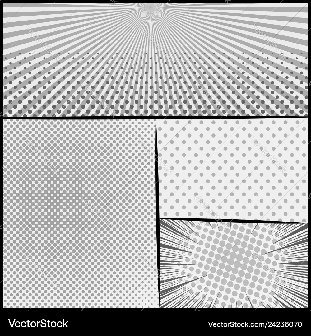 Comic book monochrome design concept Royalty Free Vector