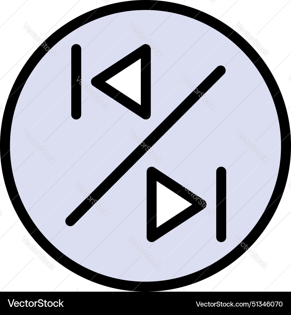 Media player sign track switch button next icon Vector Image
