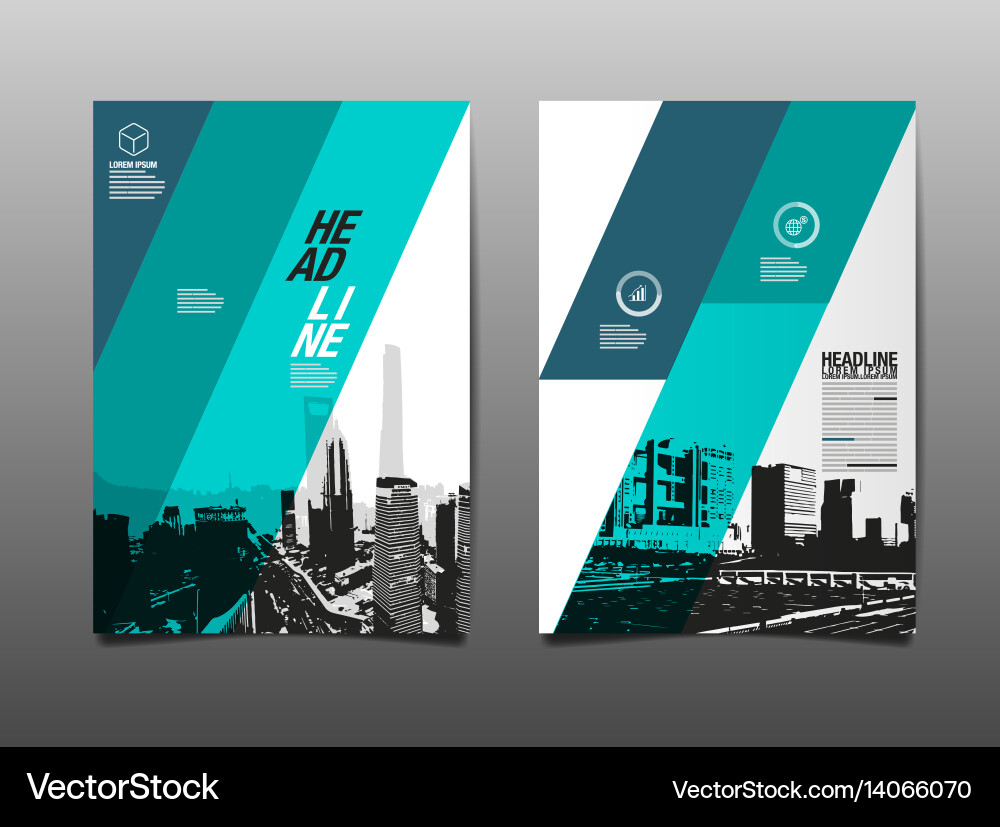 Modern Brochure Template Royalty Free Vector Image