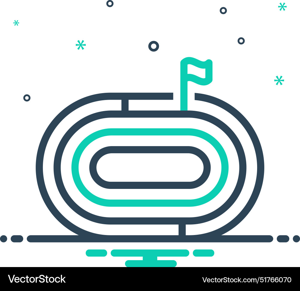 Running track Royalty Free Vector Image - VectorStock
