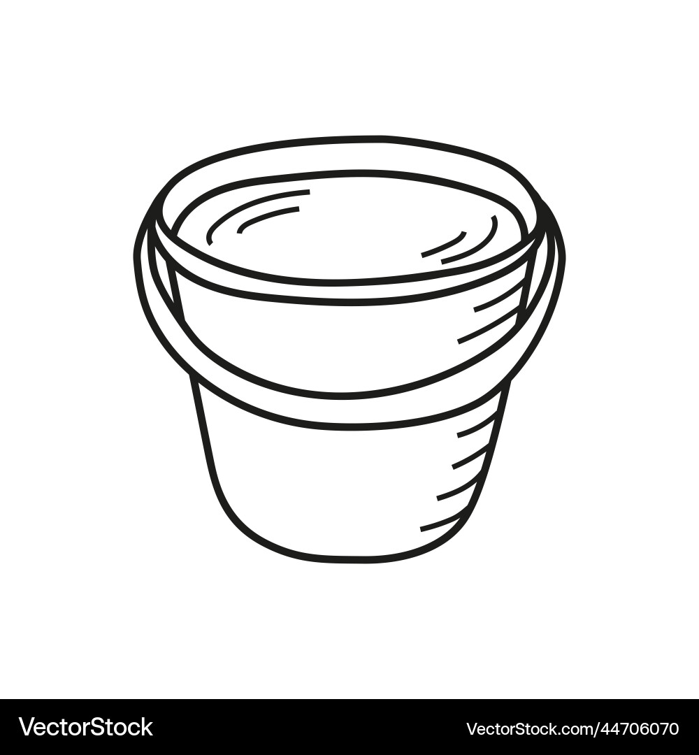 Water bucket icon Royalty Free Vector Image - VectorStock