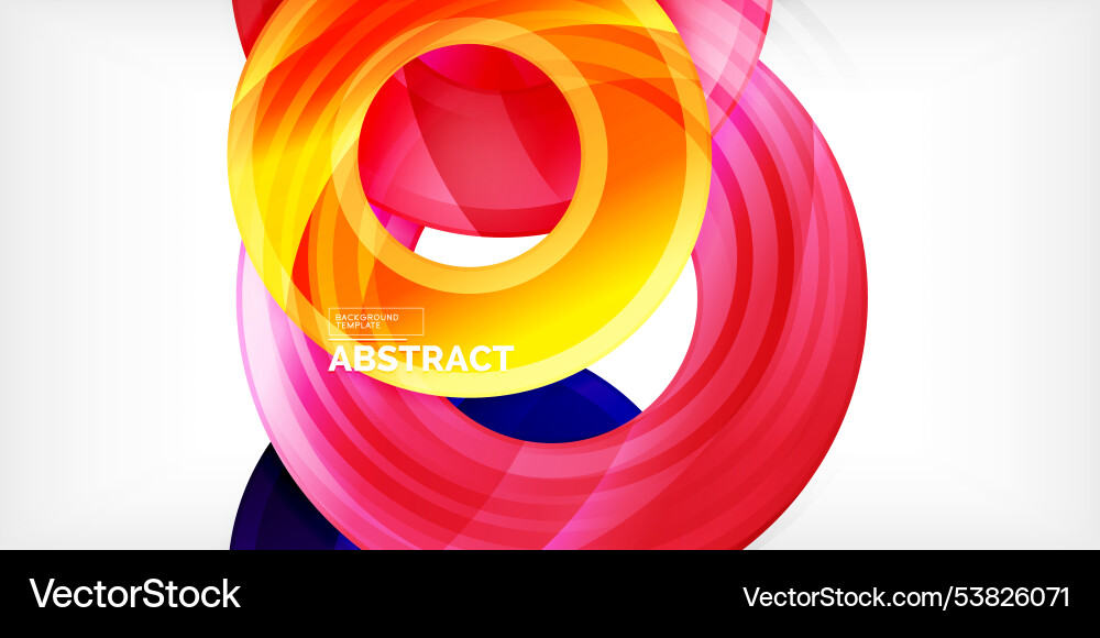 Circles round elements ring shapes premium Vector Image