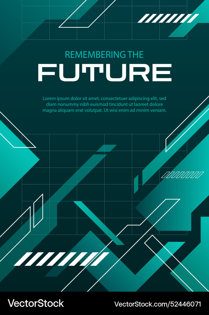 Gradient futuristic cover collection Royalty Free Vector