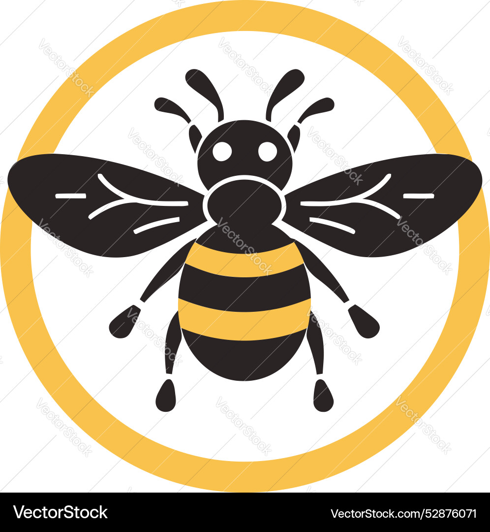Royal honey beehive heraldry bee majesty Vector Image