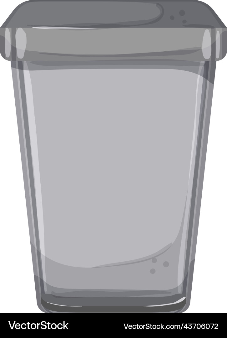 Basket trash bin garbage cartoon Royalty Free Vector Image