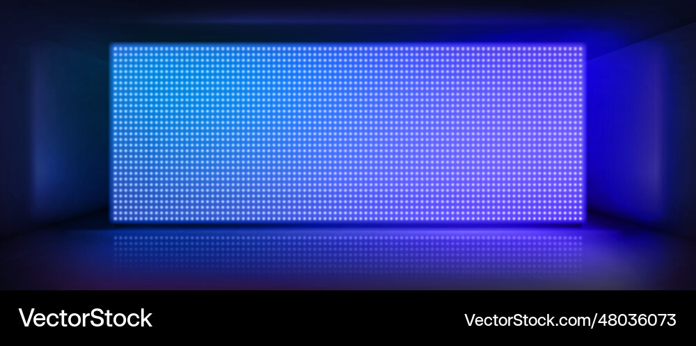 Led light screen background wall stage show panel Vector Image