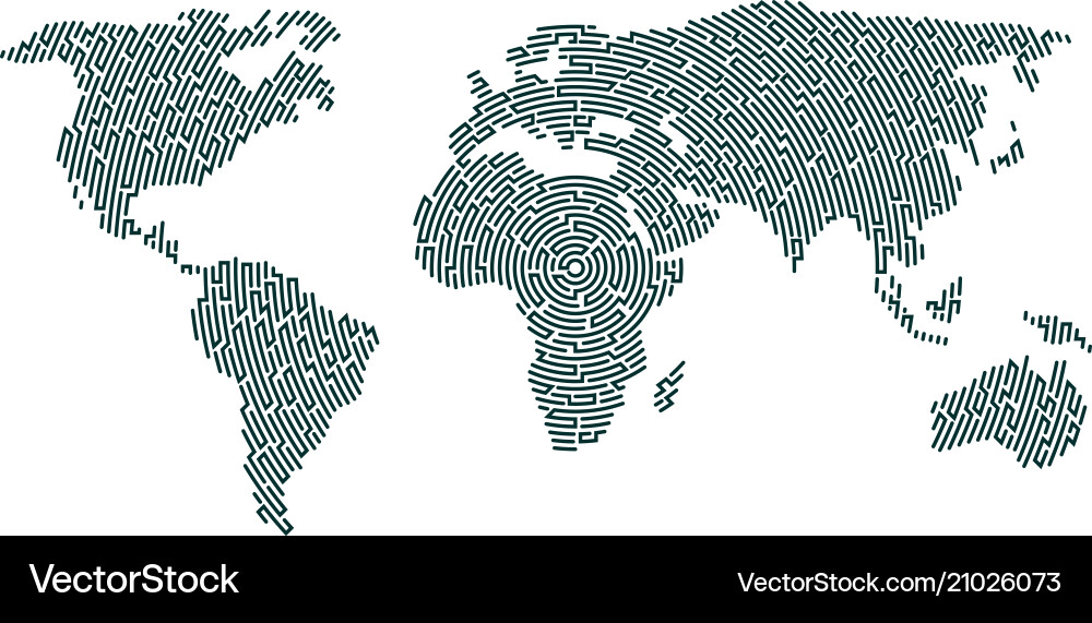 Maze world Royalty Free Vector Image - VectorStock