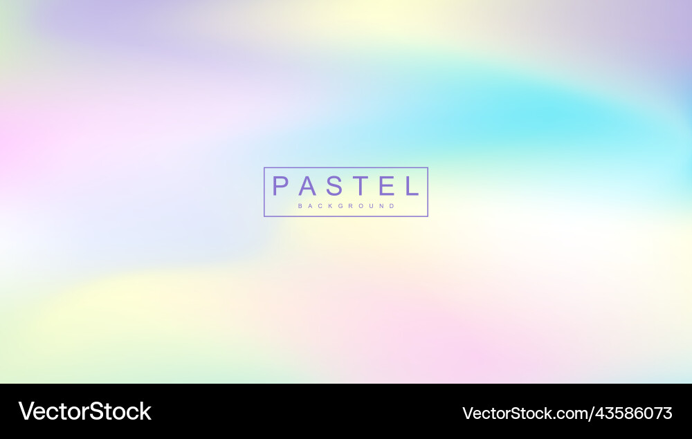 Pastel Rainbow Gradient Sky Background Royalty Free Vector