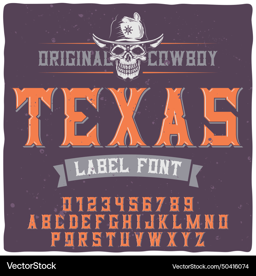 Good handcrafted font for any label design Vector Image