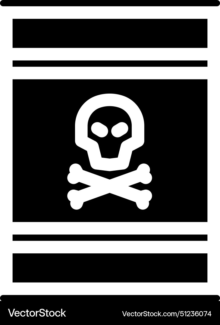 Hazardous waste sorting glyph icon Royalty Free Vector Image Hazardous waste sorting glyph icon Royalty Free Vector Image