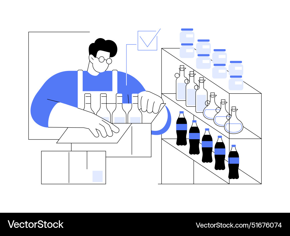 Merchandise handling isolated cartoon Royalty Free Vector