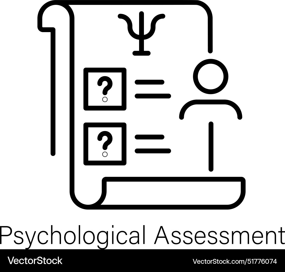 Psychological assessment Royalty Free Vector Image