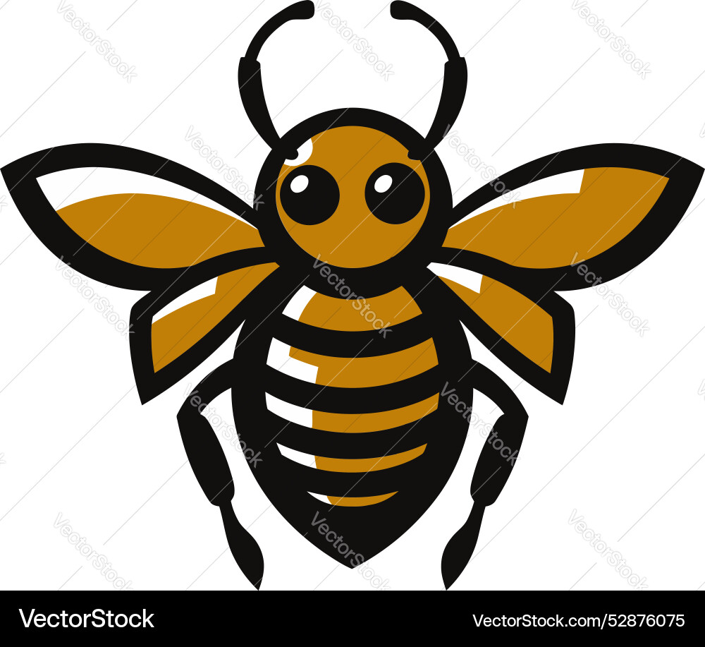 Beehive crowned symbol sovereignty crest Vector Image