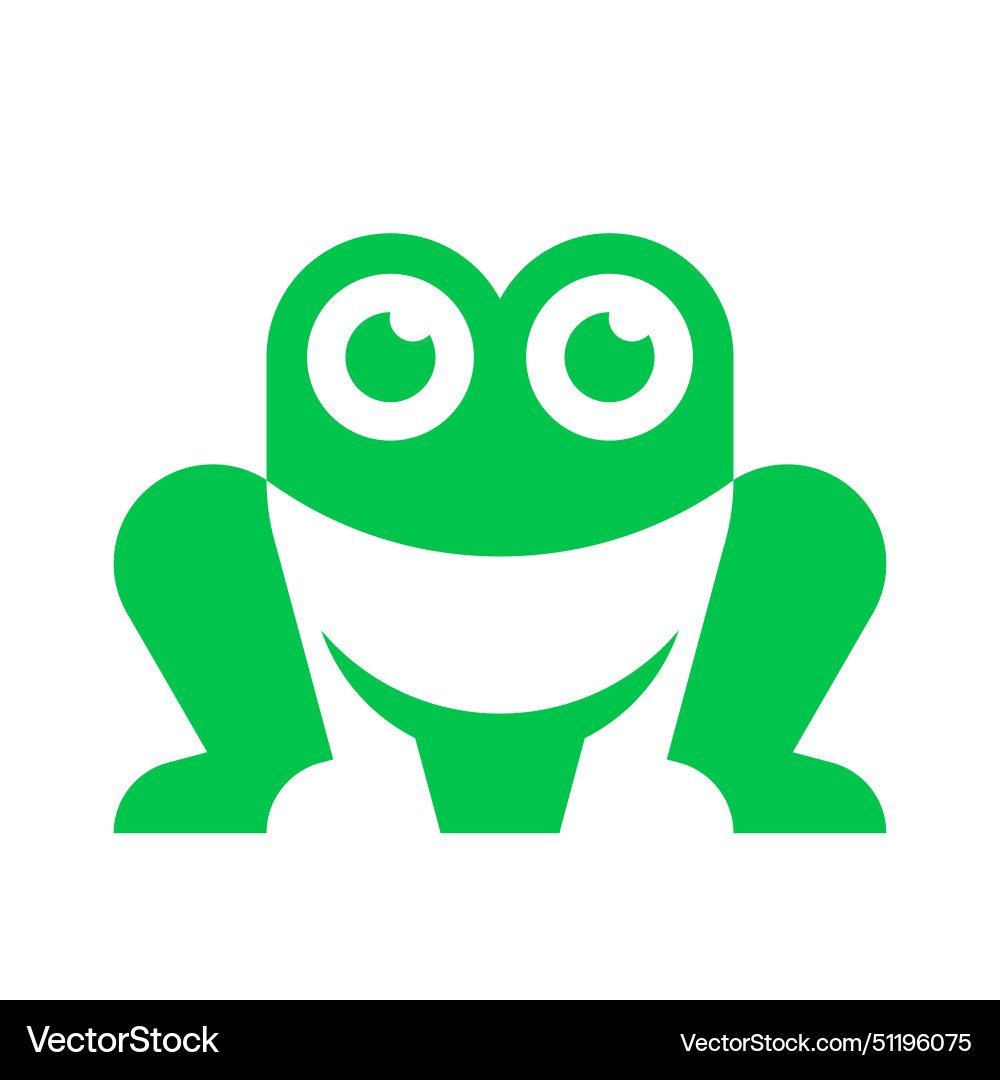 Frog logo Royalty Free Vector Image - VectorStock