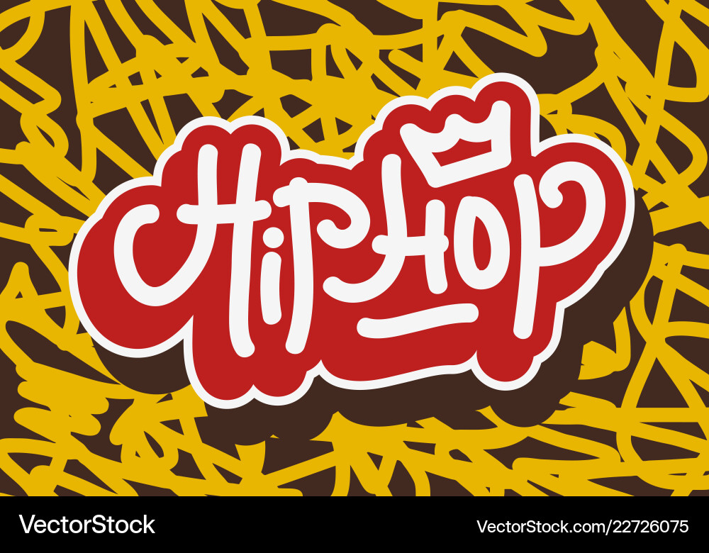 Hip Hop Tag Graffiti Art Royalty Free Vector Image