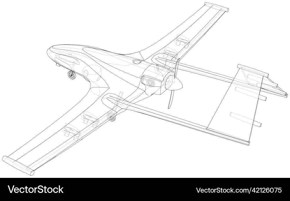 Military predator drone Royalty Free Vector Image