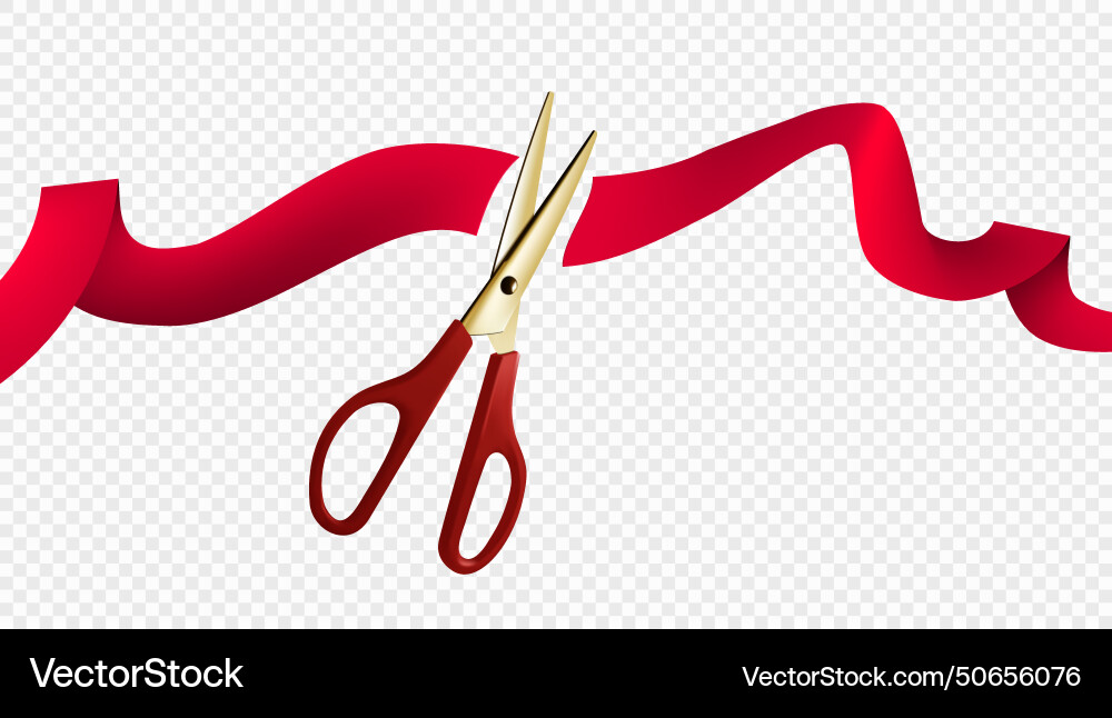 Grand Opening Ribbon Cutting Clipart