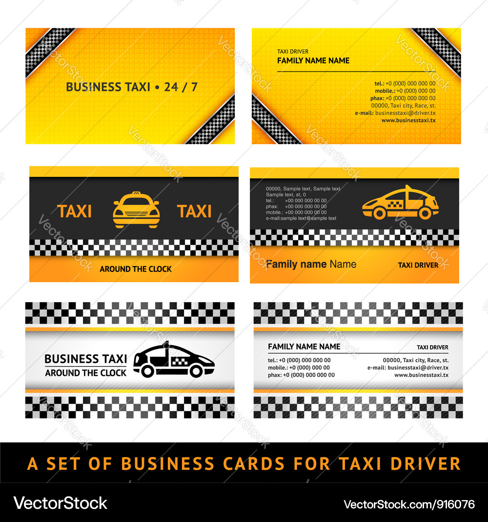 Taxi Visit Card Vector Images (99)