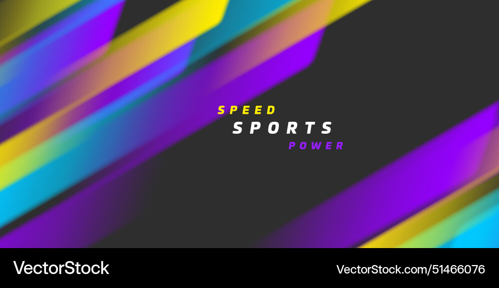 Dynamic sports background with bright stripes Vector Image
