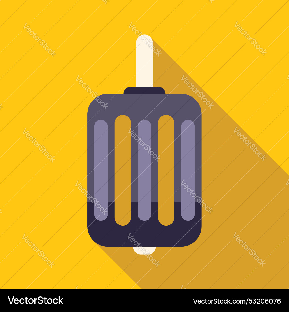 Electric engine rotor rotating flat design icon Vector Image