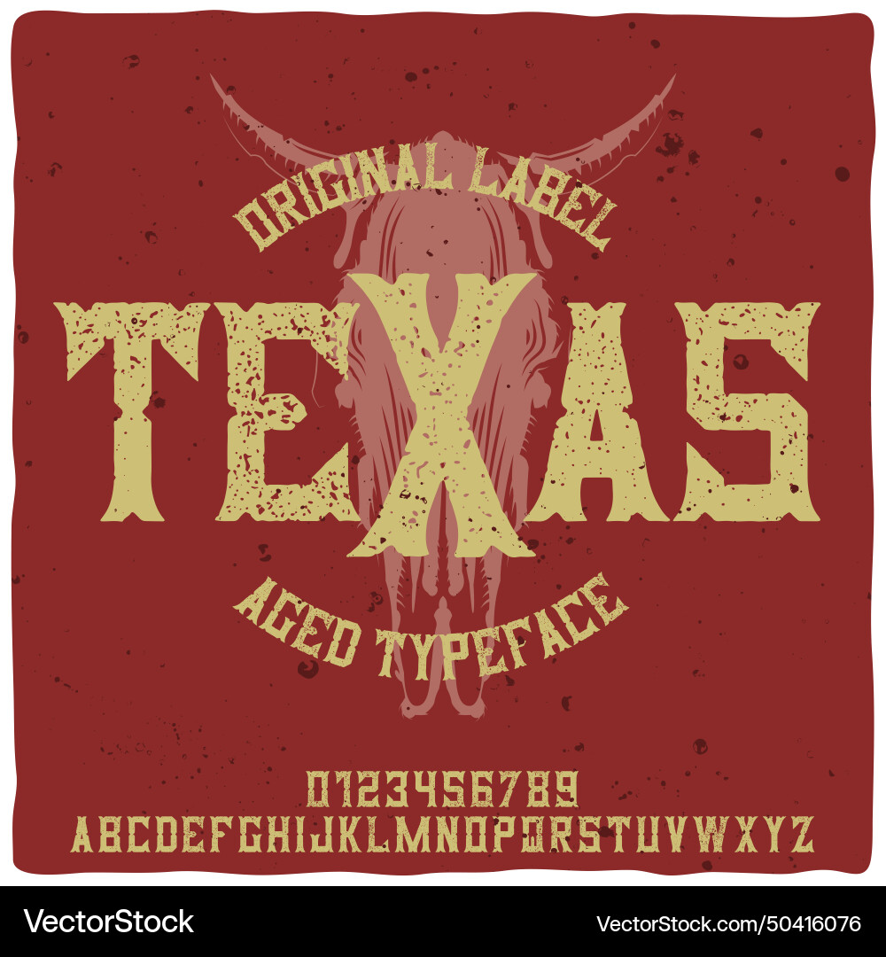 Good handcrafted font for any label design Vector Image