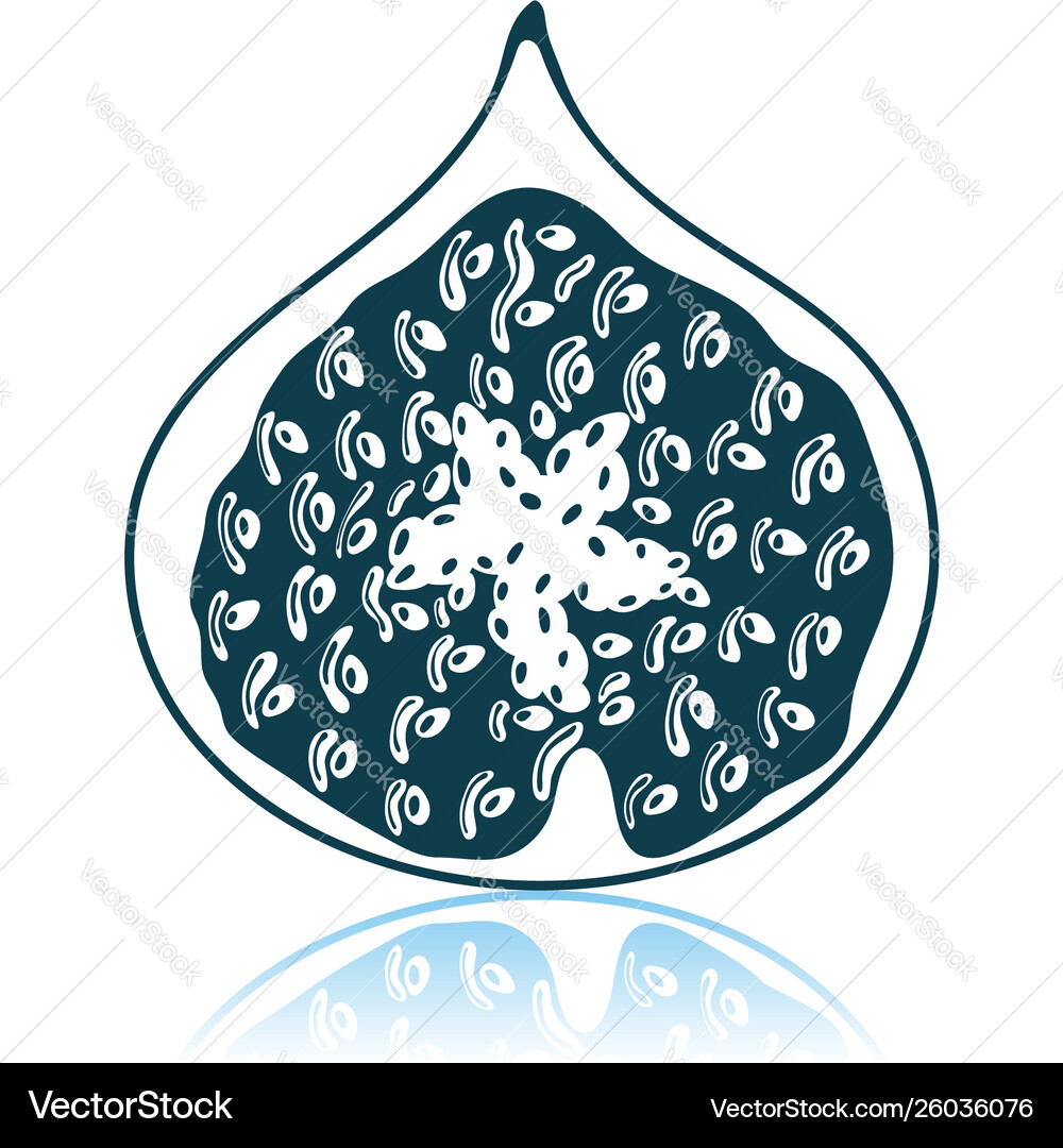 Icon of fig fruit Royalty Free Vector Image - VectorStock