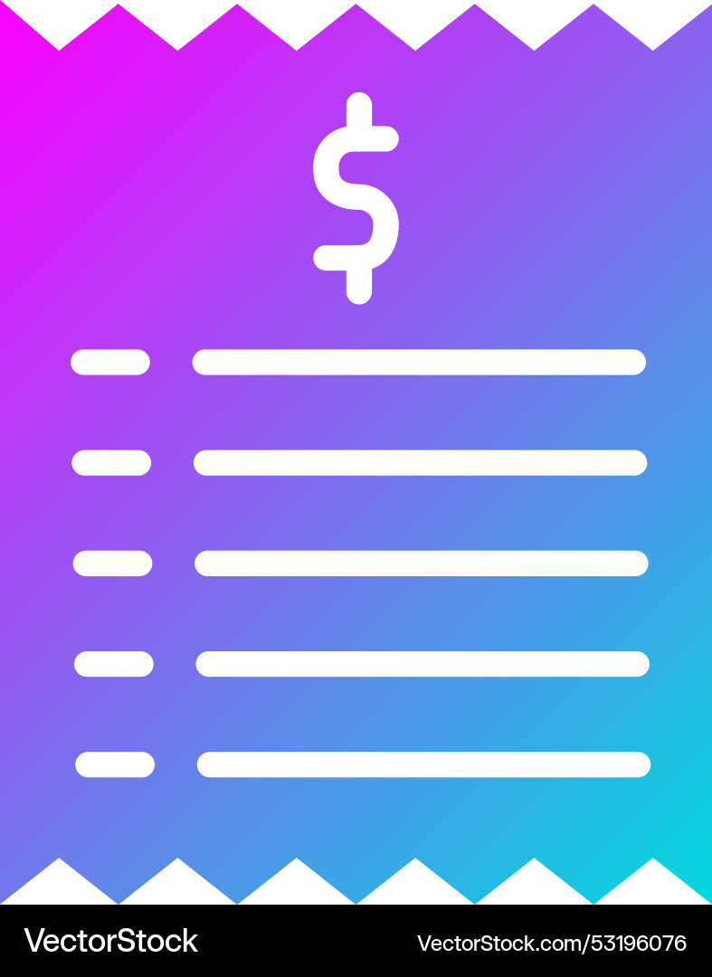 Invoice icon design Royalty Free Vector Image - VectorStock