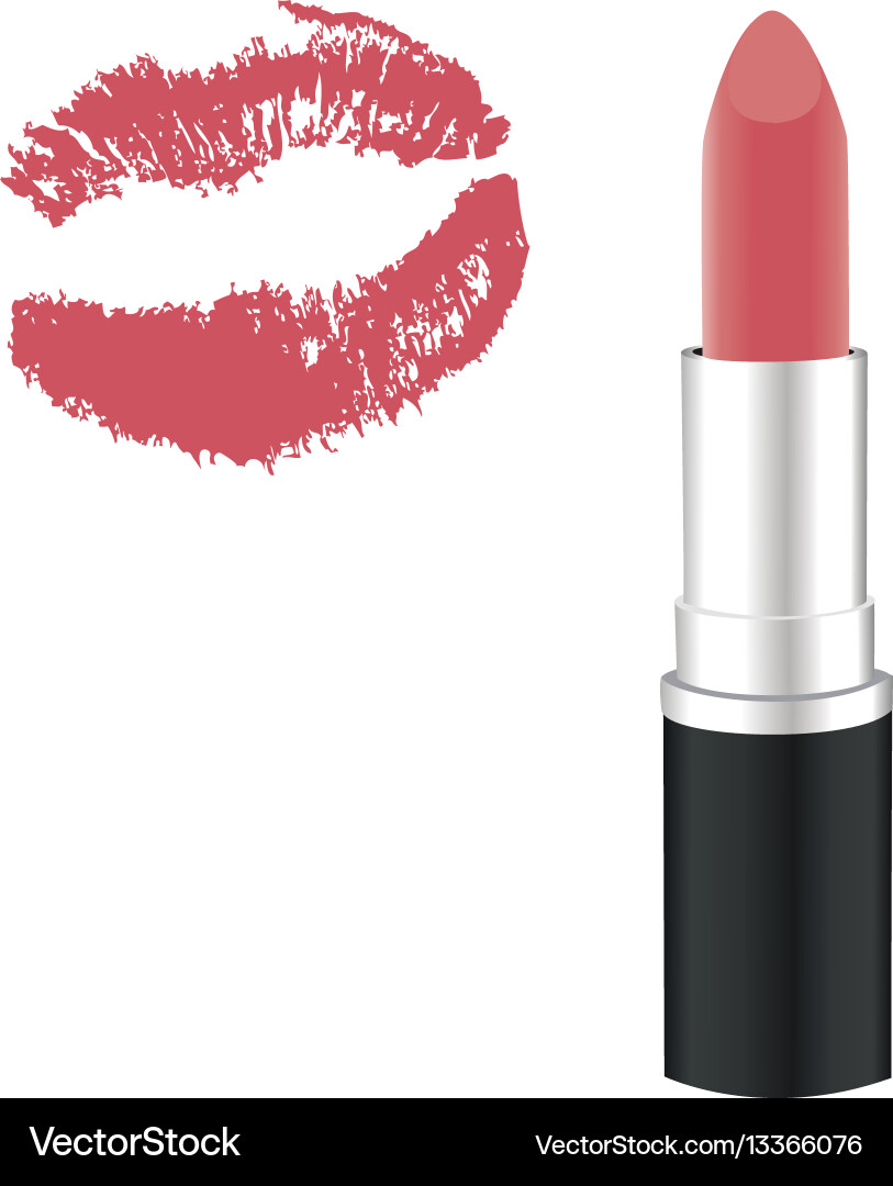 Lipstick lip Royalty Free Vector Image - VectorStock