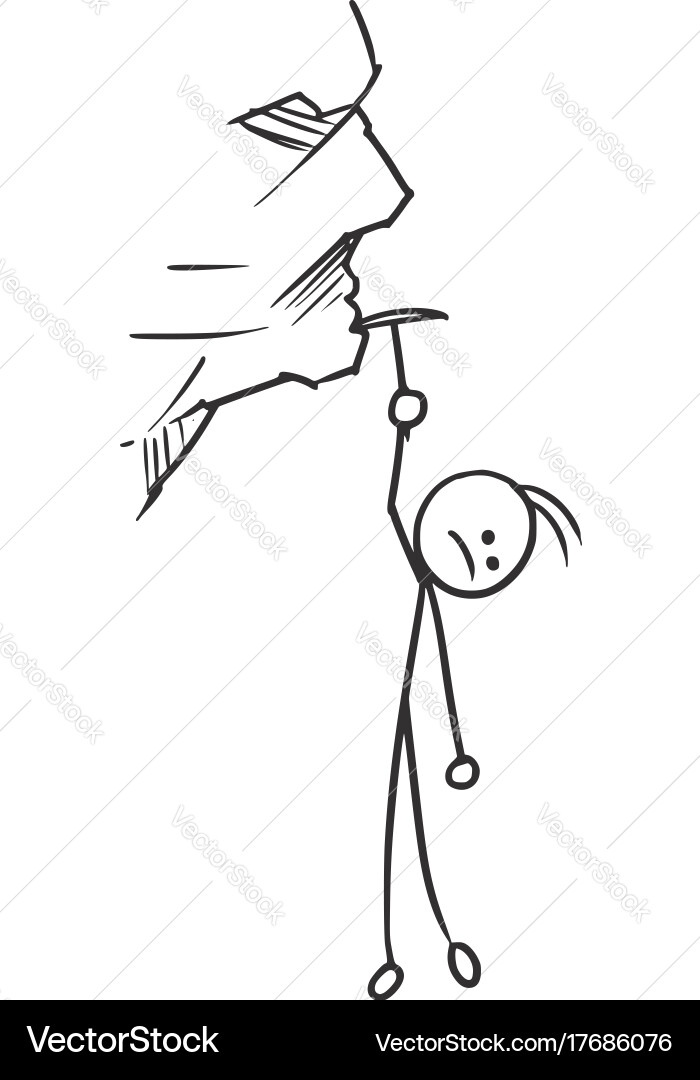 Stickman Alone Vector Images (92)