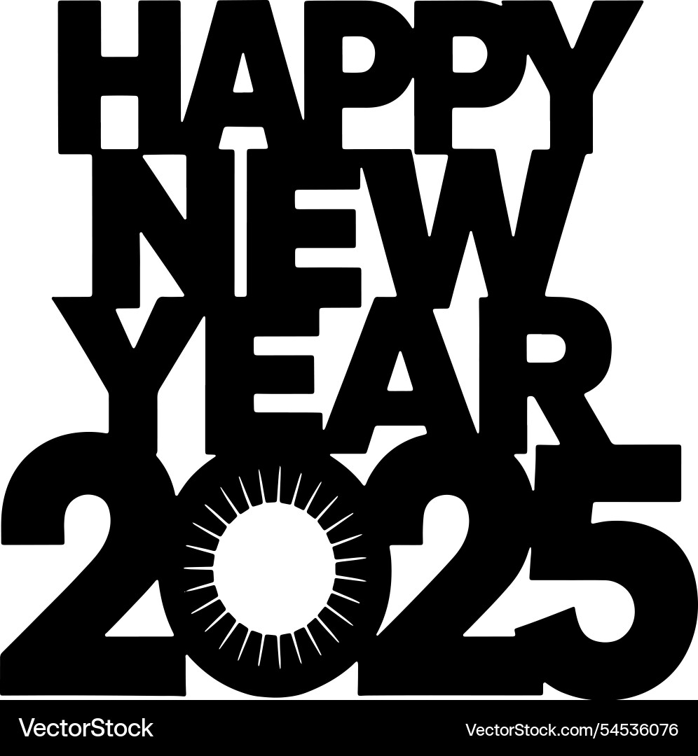 New year 2025 Royalty Free Vector Image - VectorStock