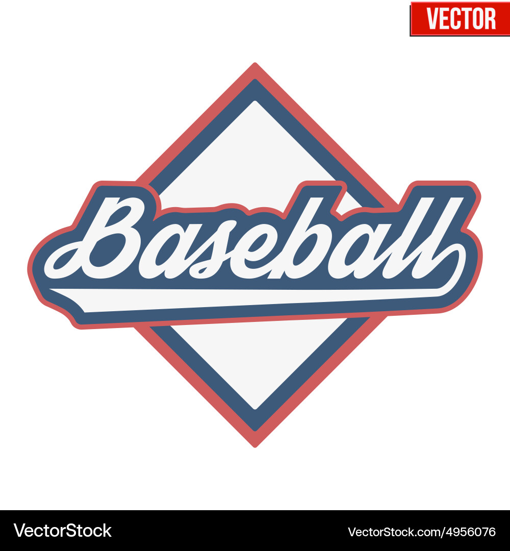 Retro Baseball Label & Badge Royalty Free Vector Image