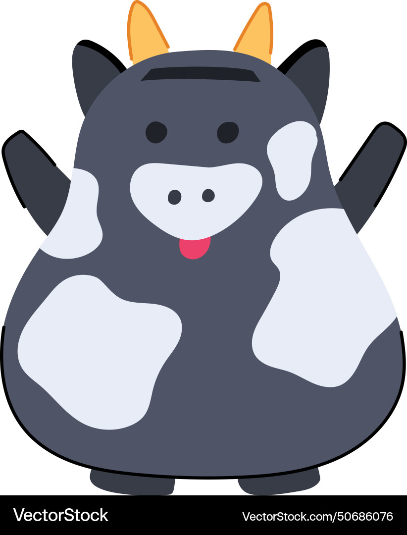 Save piggy bank cartoon Royalty Free Vector Image