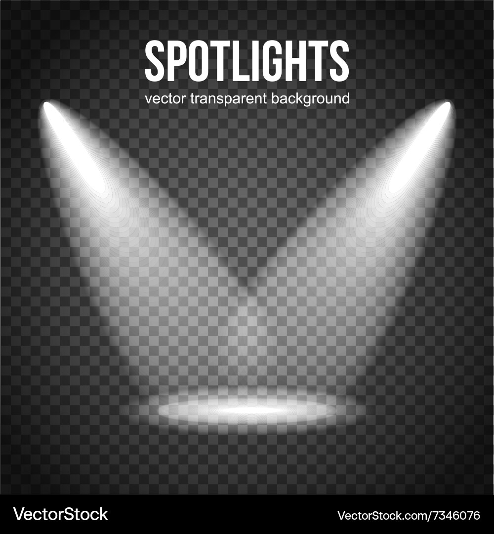 Spotlight background isolated Royalty Free Vector Image